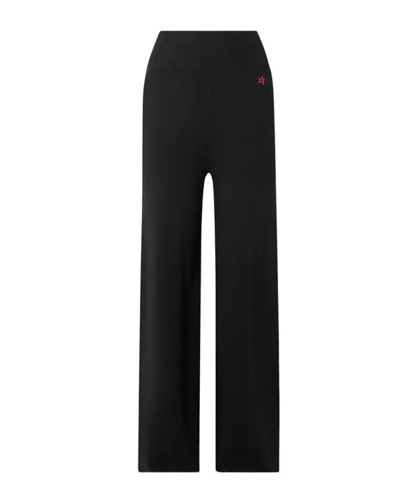 Perfect Moment Embroidered Merino Wool Wide-leg Pants