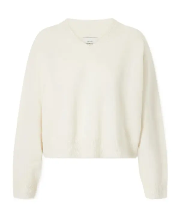 Loulou De Saison Oversized V-neck Knit Top