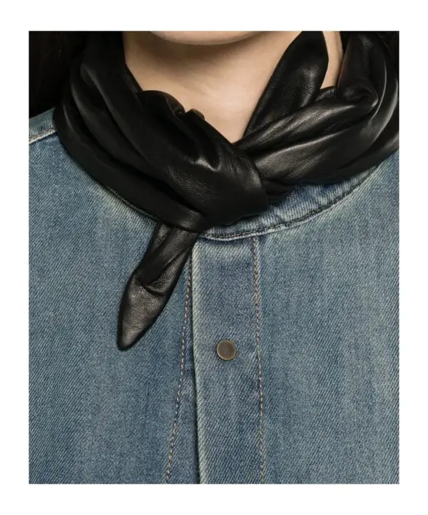 DARKPARK Color-block Collar Denim Shirt
