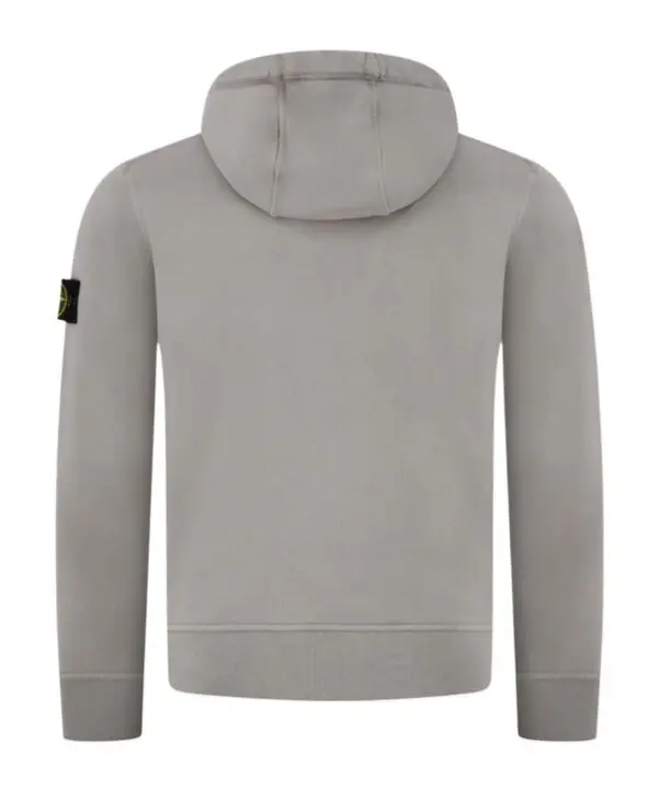 Stone Island Logo Patch Straight Hem Hoodie