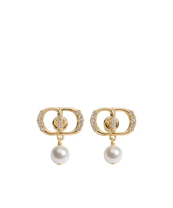 Dior Cd Parure Earrings - Yellow