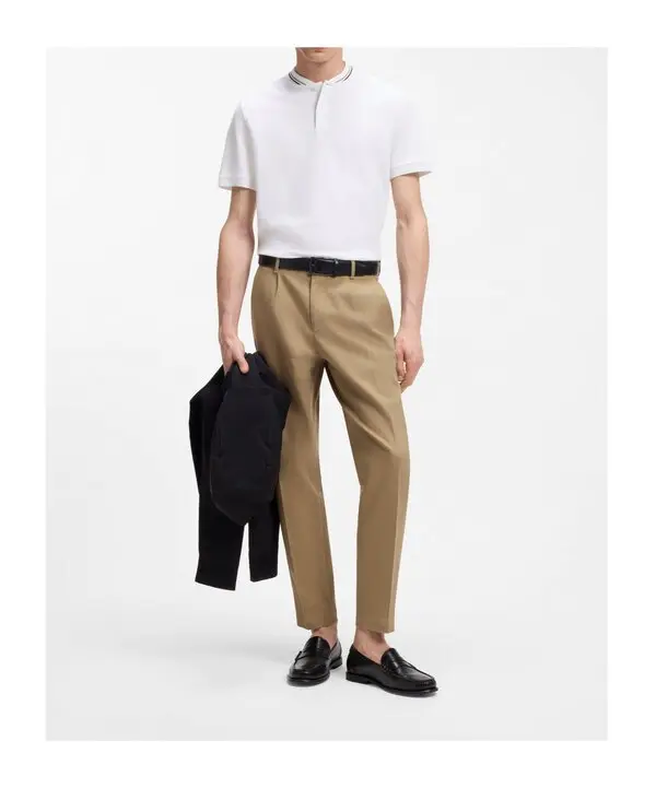 Hugo Boss Tipped Collar Buttoned Polo Shirt