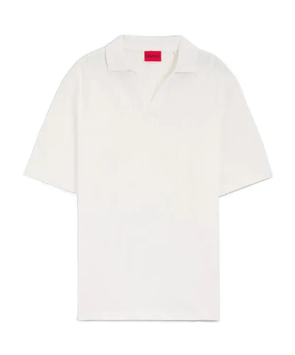 Hugo Boss Jacquard V-neck Polo Shirt