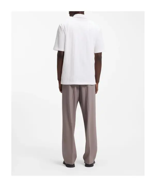 Hugo Boss Jacquard V-neck Polo Shirt