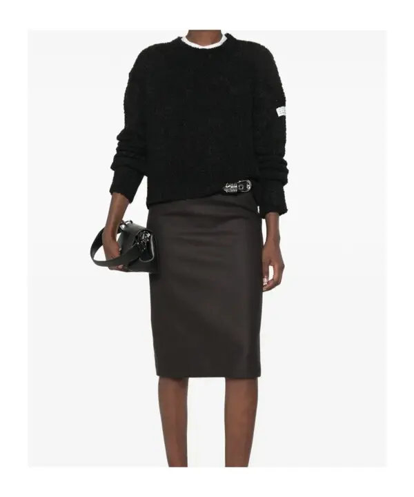 MAISON MARGIELA Long Sleeve Crewneck Jumper - Black