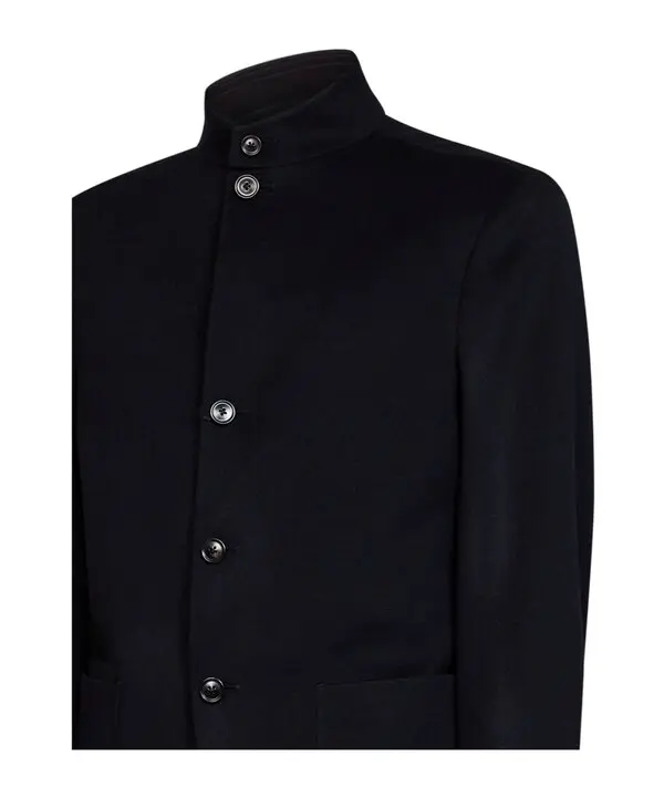 Zegna Stand Collar Patch Pocket Jacket