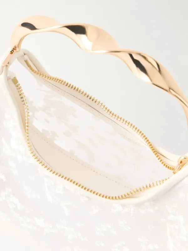 Simkhai Minimalist Floral Patternunderarm Bag