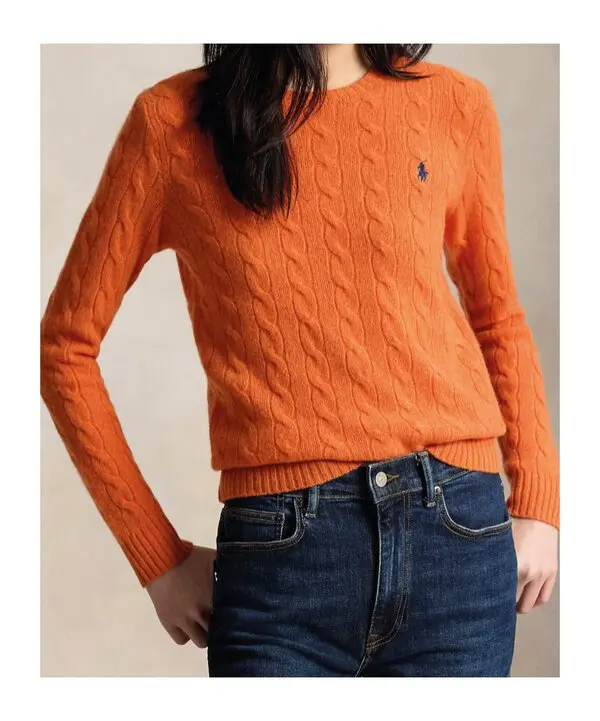 Polo Ralph Lauren Pony-embroidered Cable-knit Sweater