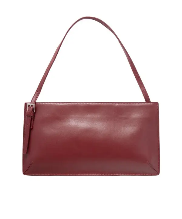 ST. AGNI Leather Shoulder Bag - Red