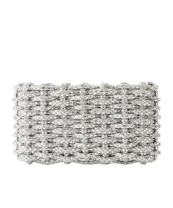 Simkhai Morgan Woven Clutch Bag