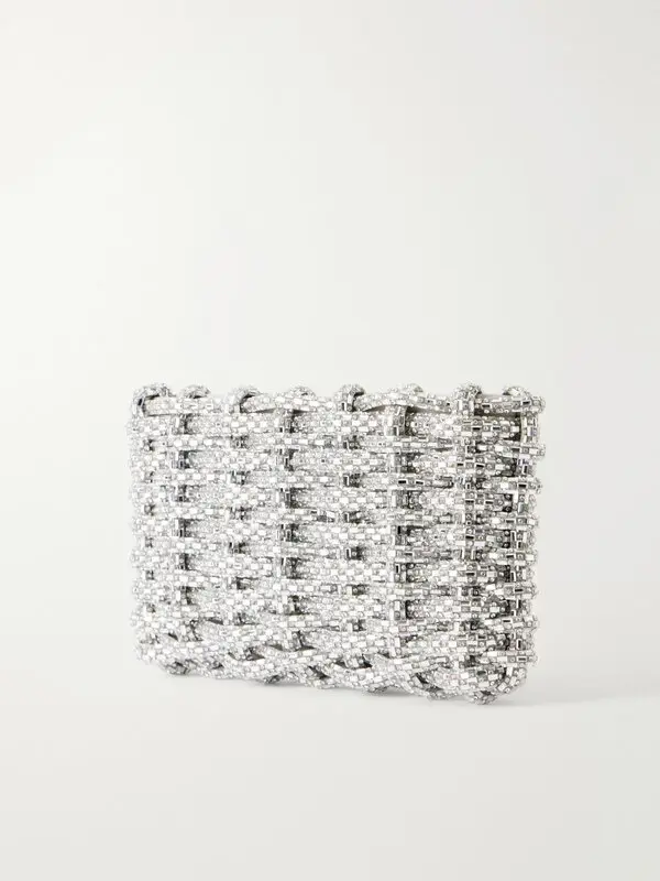 Simkhai Morgan Woven Clutch Bag