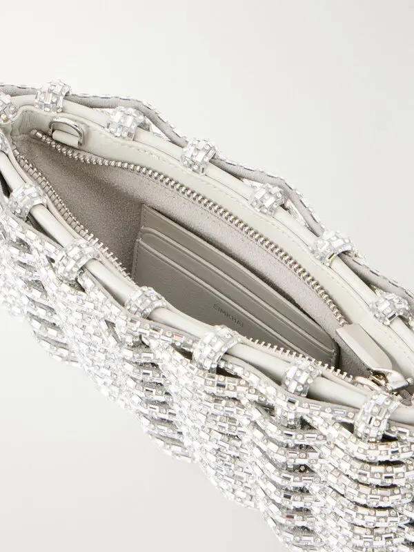 Simkhai Morgan Woven Clutch Bag