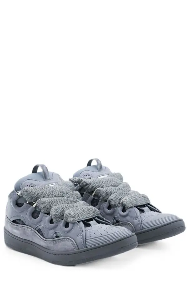 LANVIN Wavy-lace Low-top Sneakers