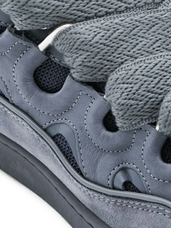 LANVIN Wavy-lace Low-top Sneakers