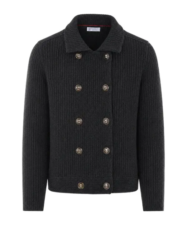 Brunello Cucinelli Double-breasted Knitted Cardigan