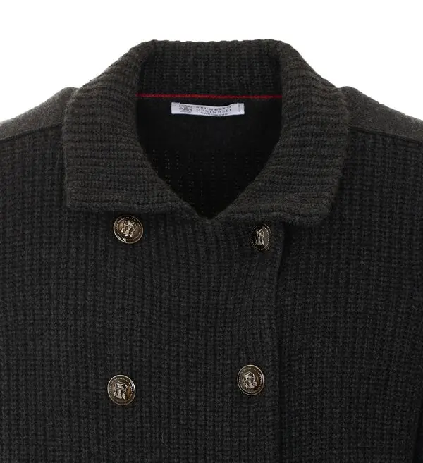 Brunello Cucinelli Double-breasted Knitted Cardigan