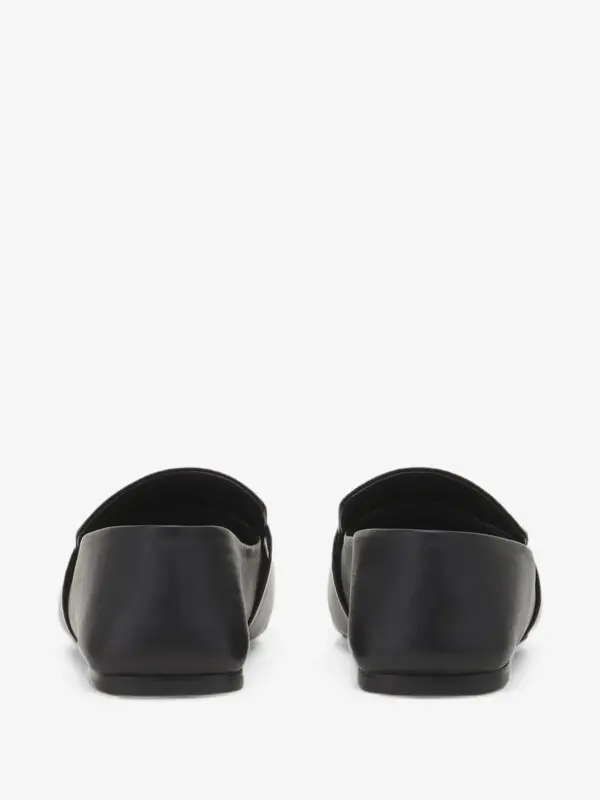 LANVIN Logo Plaque Leather Loafers
