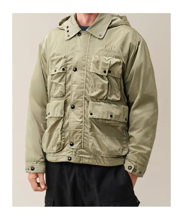 C.P. COMPANY Hooded Jacket With Chest Pocket Detail
