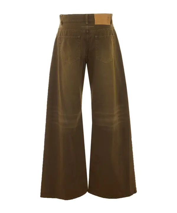 MAISON MARGIELA Faded Panelled Wide-leg Jeans