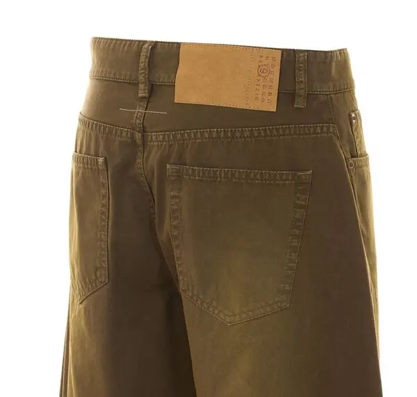 MAISON MARGIELA Faded Panelled Wide-leg Jeans