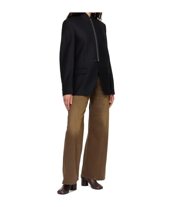 MAISON MARGIELA Wide-leg Faded Panelled Jeans
