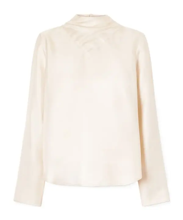 Loulou De Saison Shiny Long Sleeve Blouse