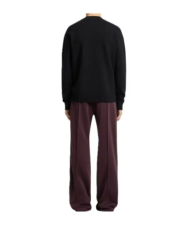 COURREGES Logo-embroidered Crew-neck Sweater