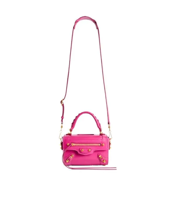 Balenciaga Box Le City Mini Shoulder Bag - Rose Red