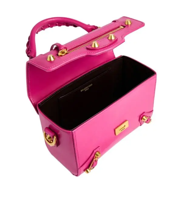 Balenciaga Box Le City Mini Shoulder Bag - Rose Red