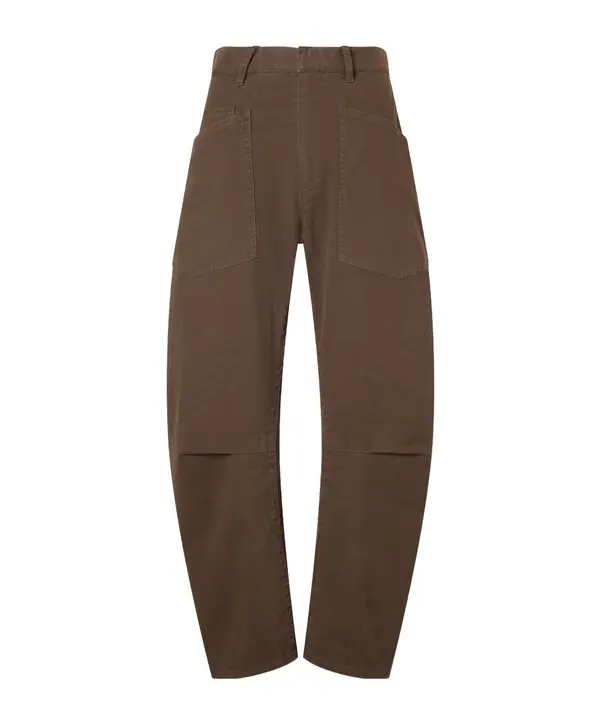 NILI LOTAN Cotton Long Pants