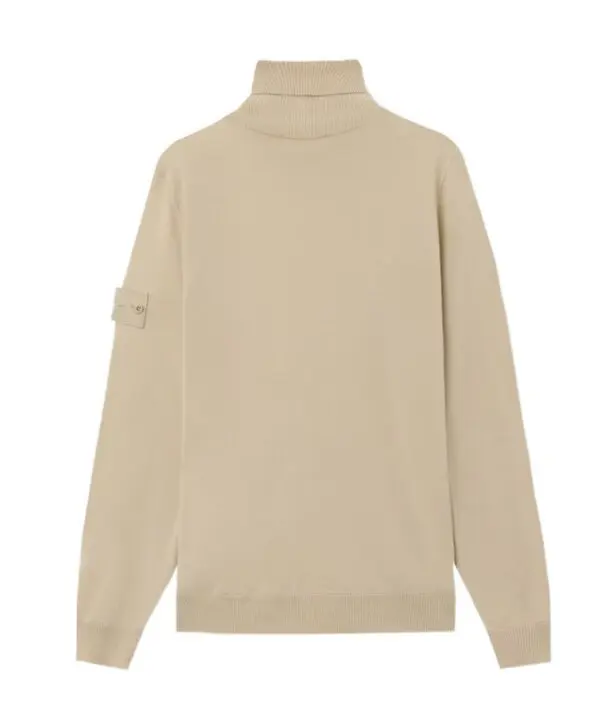 Stone Island Regular-fit Turtleneck Jumper With Ribbed Trims