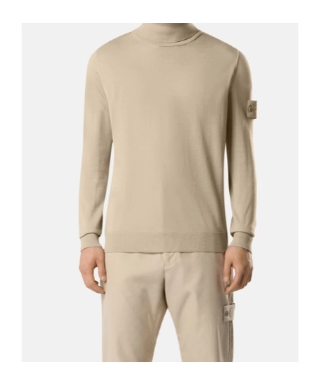 Stone Island Regular-fit Turtleneck Jumper With Ribbed Trims