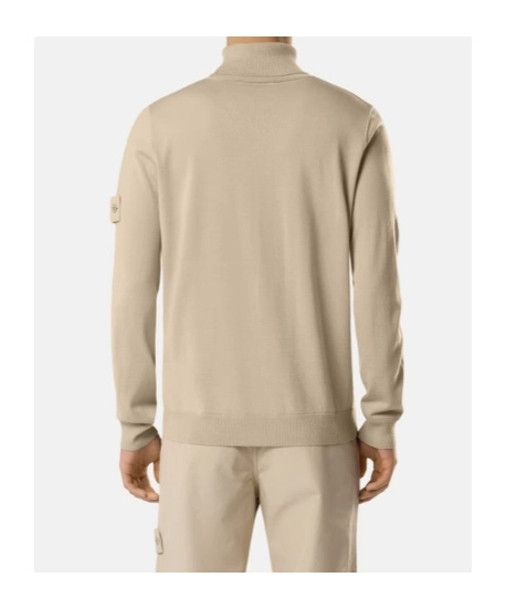 Stone Island Regular-fit Turtleneck Jumper With Ribbed Trims