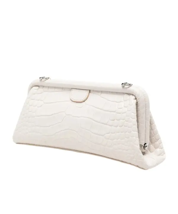VIVIENNE WESTWOOD Orb Croc-effect Clutch Bag