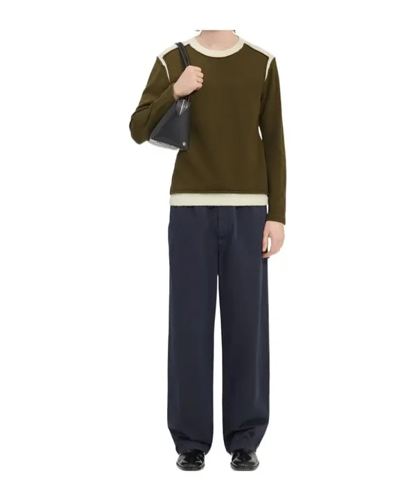 MAISON MARGIELA Crew Neck Jumper With Contrasting Trims