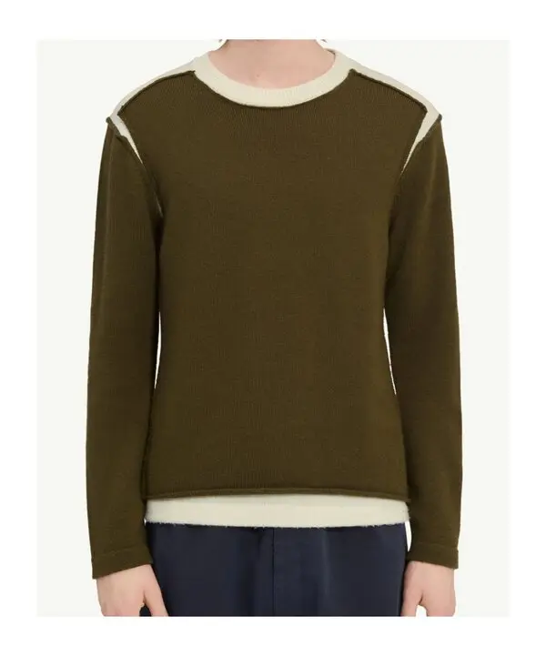MAISON MARGIELA Crew Neck Jumper With Contrasting Trims