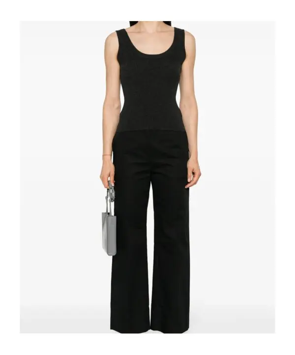 Brunello Cucinelli Monili-chain Ribbed-knit Top