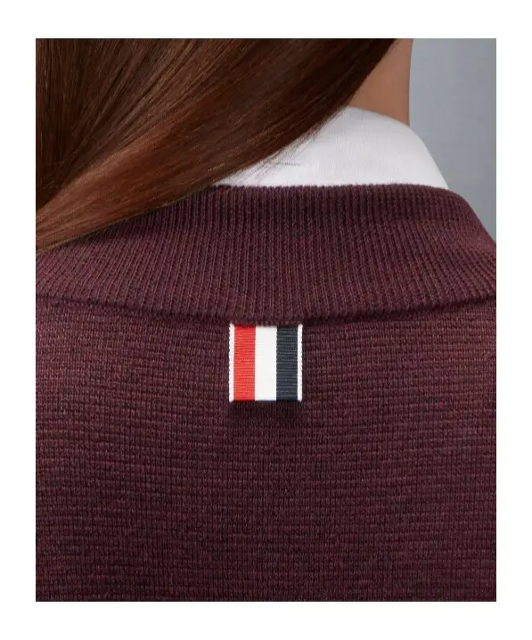 Thom Browne Ottoman Milano Stitch 4-bar Bomber Jacket