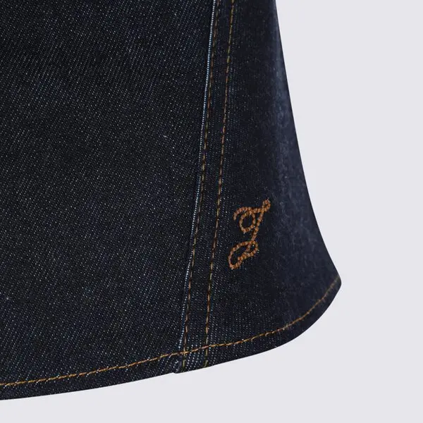 Jacquemus The De-nîmes Pina Denim Top - Deep Navy Blue
