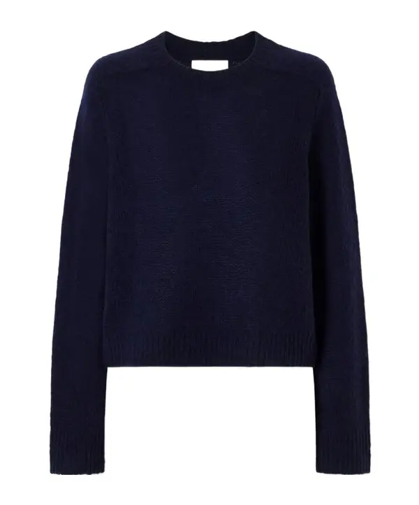 LISA YANG Cropped Thick Knit Sweater - Black