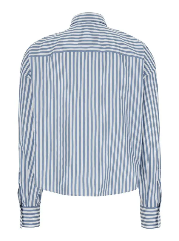 Brunello Cucinelli Stripe Detailed Buttoned Shirt