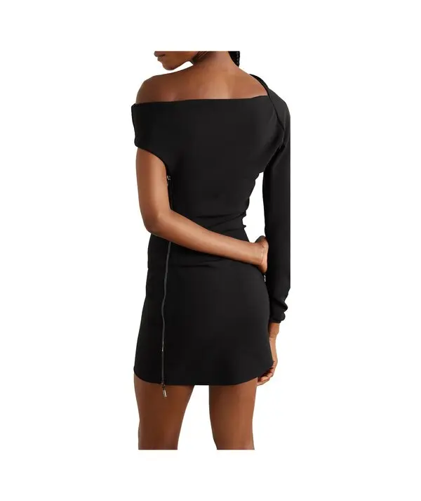 Maticevski One-shoulder Stretch Crepe Mini Dress