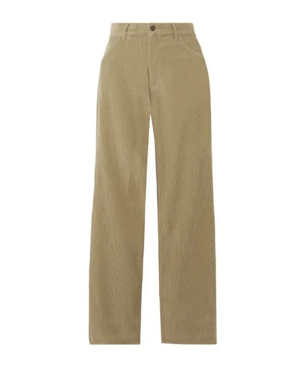 FORTELA Corduroy Straight-leg Pants - Brown