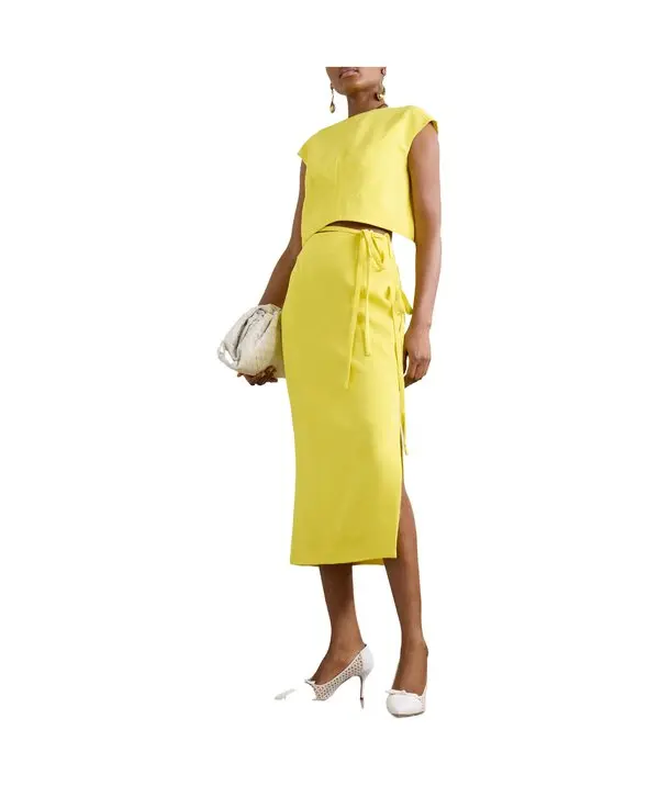 EMILIA WICKSTEAD Crepe Midi Skirt