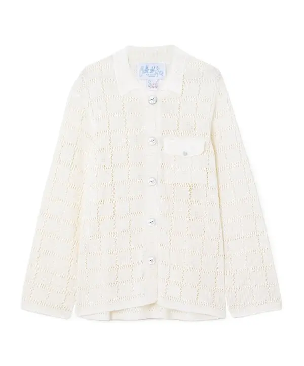 Calle Del Mar Perforated Knitted Shirt