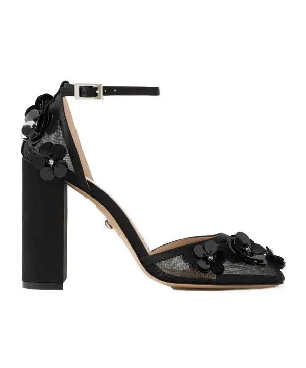 MACHMACH Embellished Mesh High Heel Pumps