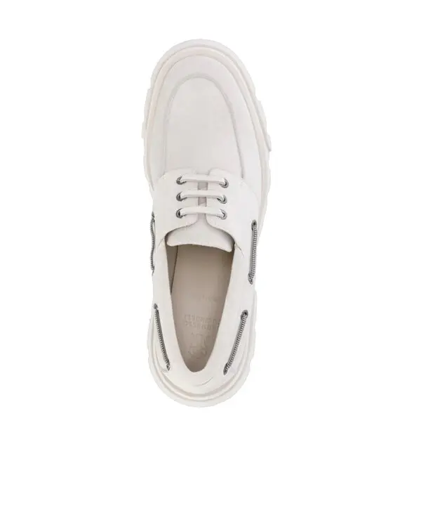 Brunello Cucinelli Platform Lace-up Loafers
