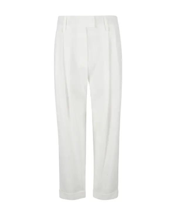 Brunello Cucinelli Pleated-detail Straight Trousers