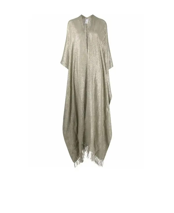Brunello Cucinelli Metallic-thread Oversized Scarf - Nude