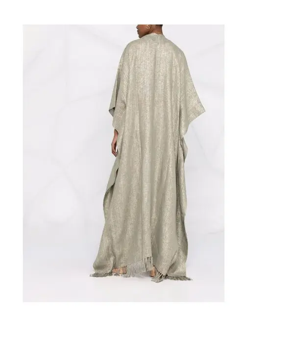 Brunello Cucinelli Metallic-thread Oversized Scarf